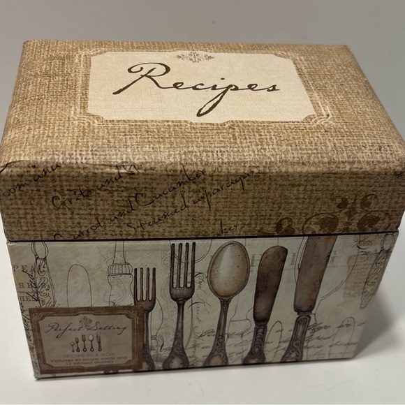 Gibson | Kitchen | Susan Winget Creamtan Recipe Box Mwot No Tag New ...